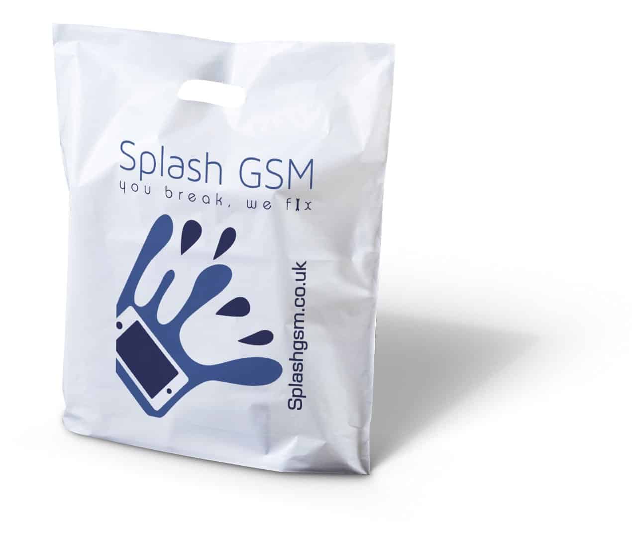 Bespoke Plastic Bags, Order Printed Punch Handle Plastic Bags Now!